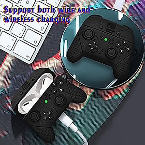 AIRSPO AirPods Pro Case 3D Cute Cartoon Silicone AirPod Pro Case Cover Funny Game Controller Protective Skin for AirPods Pro with Keychain for Girl Boys Teens（Black）