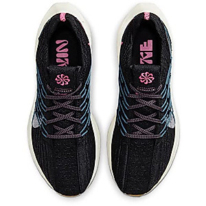 Nike Women's Pegasus Turbo Running Shoe (Black/White/Anthracite/Aqua, us_Footwear_Size_System, Adult, Women, Numeric, Medium, Numeric_8_Point_5)