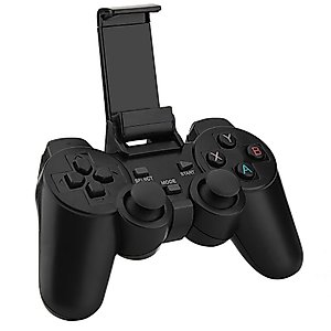 Wireless Gaming Controller USB Bluetooth Gamepad Joystick Game Controller with 2.4G Receiver Compatible for Phone/PC/Laptop Computer(Windows XP/7/8/10)/Android Smart TV/TV Box