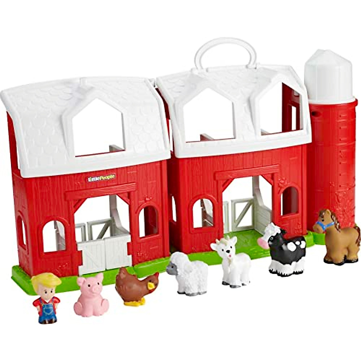 Fisher-Price Little People Animal Friends Farm, Toddler playset with Animal Figures for Ages 1 to 5 Years & Little People Caring for Animals Tractor, Push-Along Musical Farm Truck for Toddlers
