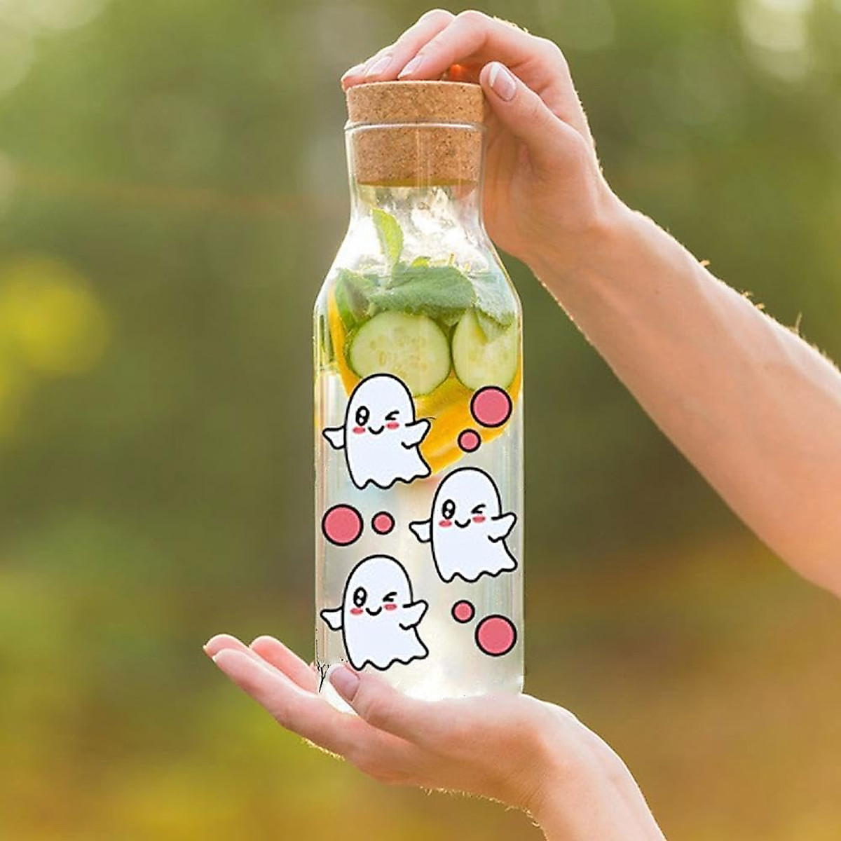 Gray Bat Halloween UV DTF Cup Wrap,Horror Printed Glass Cup Wrap,Cute Ghost Pumpkin Waterproof Cup Wraps Sticker Tumbler Wrap Transfers Decal Rub on Transfers Iron-on Transfers