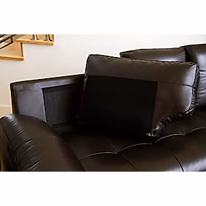 Abbyson Living Leather Sectional, Brown