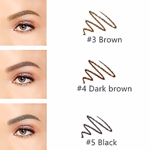 Eyebrow Pencil,3 PCS Waterproof Professional Makeup Micro Brow Pencil,Brow Kit with Eyebrow Brush and Razor,Ultra-Fine Mechanical Pencil