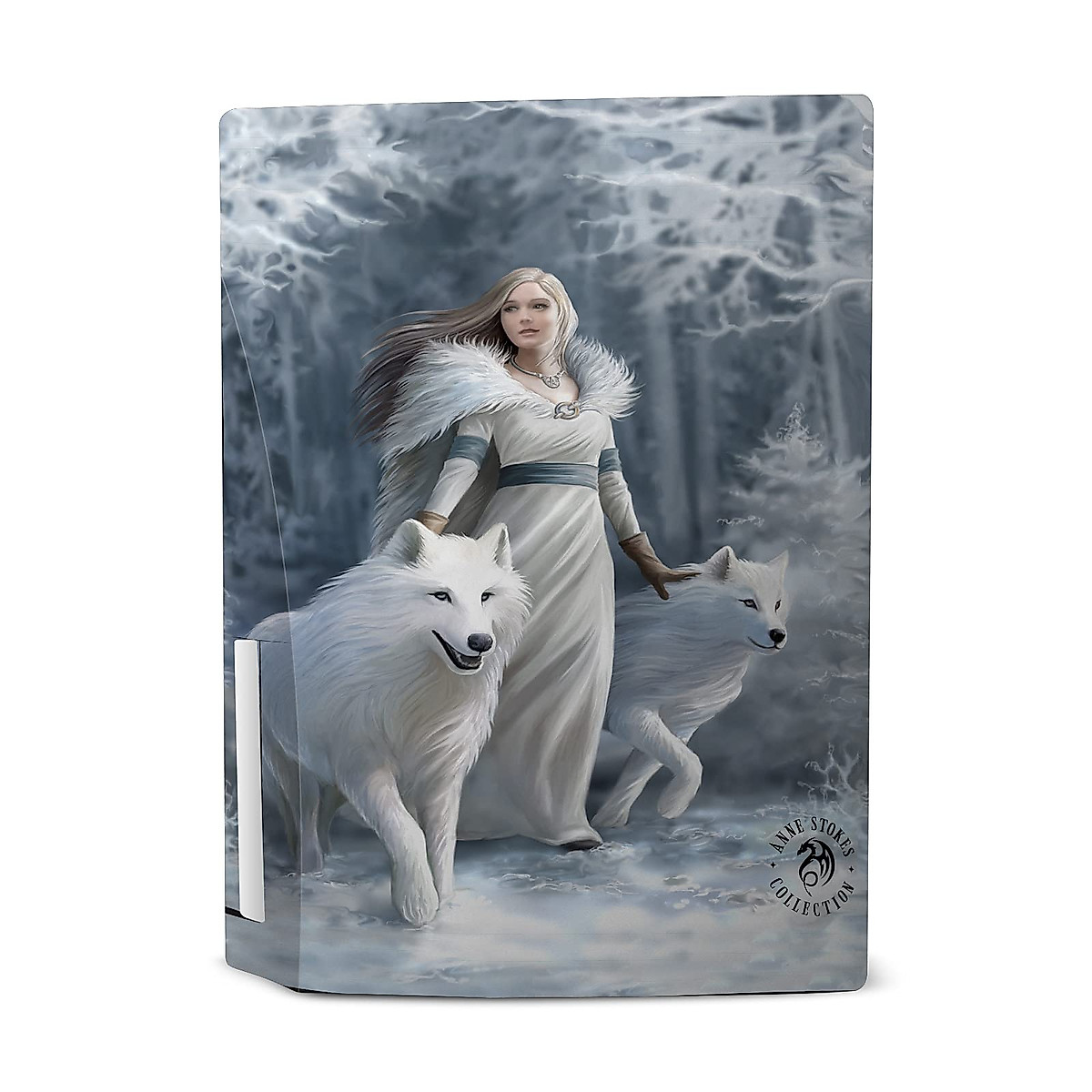 Head Case Designs Officially Licensed Anne Stokes Winter Guardians Art Mix Matte Vinyl Faceplate Sticker Gaming Skin Case Cover Compatible with Sony Playstation 5 PS5 Disc Edition Console