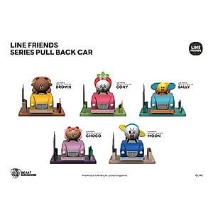 Beast Kingdom Line Friends Pull Back Car Set, Multicolor