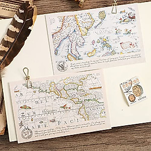 Paper Postcards,The World Map Vintage old travel Postcards,Retro Style Set of 30 Different Designs,Perfect for Wedding Party Guest Book