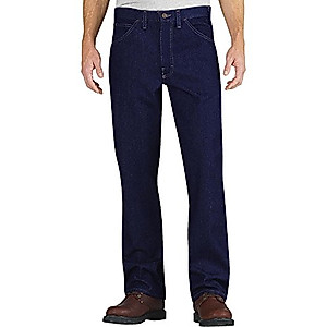 Dickies Men's Big-Tall Flame Resistant 5-Pocket Jean, Rigid Indigo Blue, 40x36