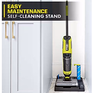 RYOBI ONE+ HP 18V Brushless Cordless Wet/Dry Stick Mop and Vacuum Kit with 4.0 Ah Battery and Charger