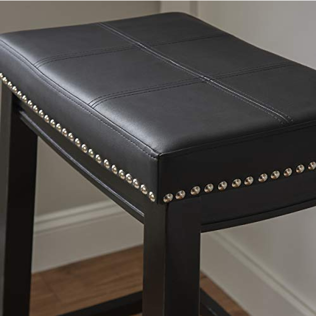 Linon Claridge Bar, Black Stool, 32" X 18.75" X 13"