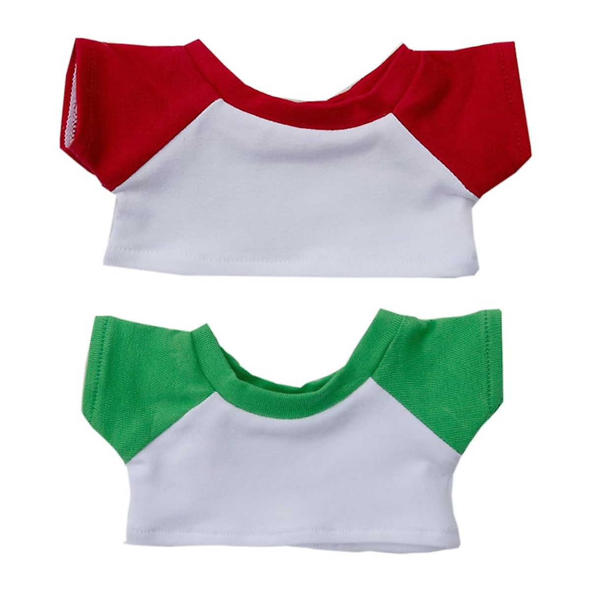 niannyyhouse 10cm 15cm 20cm Plush Doll Clothes Color Blocking T-Shirt Undershirt Soft Stuffed Plush Toy Dress Up Accessories (a2, 20cm)