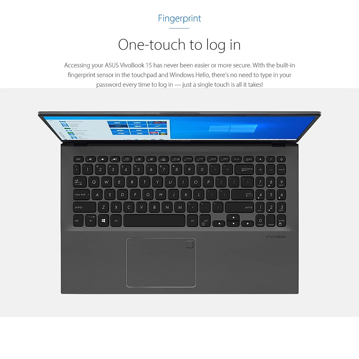 ASUS VivoBook Laptop, 15.6" FHD Touch-Screen, Intel Core i3-1005G1 Processor Up to 3.4 GHz, Fingerprint Reader, Wi-Fi, Webcam, HDMI, Bluetooth, Windows 11 (20GB RAM | 1TB SSD)