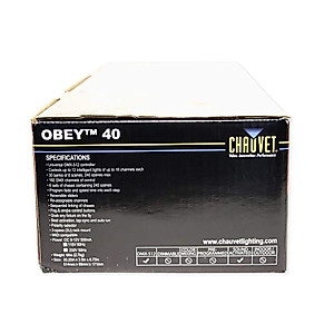 Chauvet Obey 40 Universal Dmx 512 Controller with 192 Channels and Midi Compatibility + Chauvet Dmx3p25ft Dmx Xlr Female to Male Dmx Cable