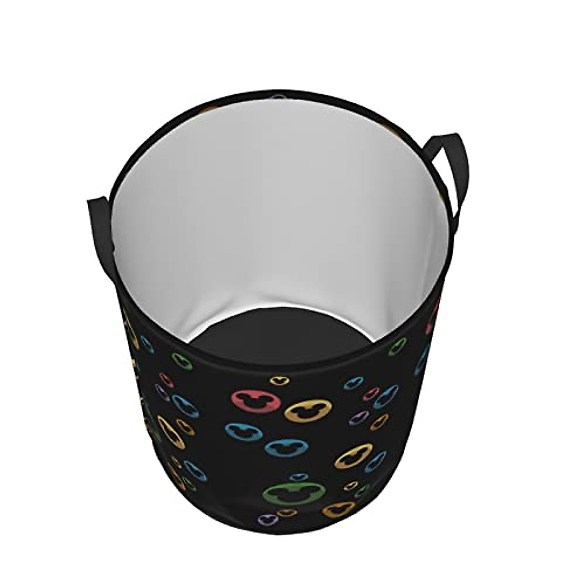 Cute Large Laundry Basket fit Cartoon Character R8 Durable Waterproof Portable with Handle for Bedroom Laundry Room collapsible laundry baskets Round Dirty Storage Clothes Basket Circular hampers - M