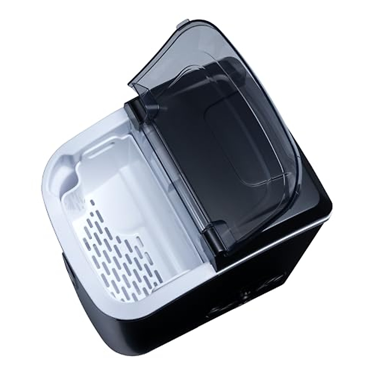 Newair Nugget Countertop Ice Maker Machine | 26 lbs. | Electric Sonic Ice Maker in Matte Black, Self-Cleaning Function, Refillable Water Tank, Perfect Canes Ice for Kitchens, Offices, Home Coffee Bars