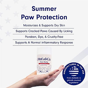 PetLab Co. Paw Balm for Dogs - Moisturizes and Supports Dry Paws - Easy to Use Paw Soother for Dogs of All Ages - Dog Paw Wax