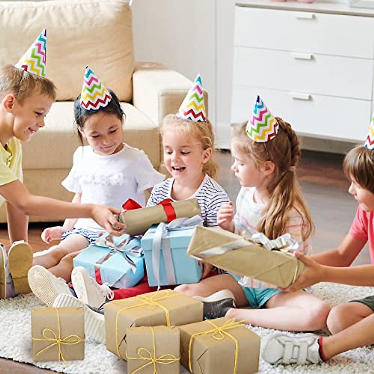 300 Sheets Kraft Tissue Paper 14 x 20 Inches Wrapping Paper Bulk Tissue Paper Decorative for School Baby Shower Graduation Weddings Birthday DIY Bags Gifts (Brown)