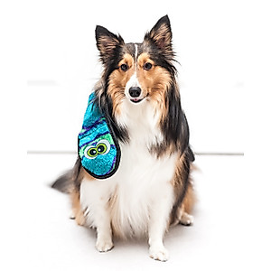 Outward Hound Durablez Tough Plush Squeaky Dog Toy, Snake, Blue, XL