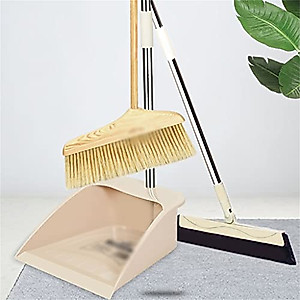 H Sweeping Broom, Pig Bristles, Broom and Dustpan Set, Household Wiper, Broom Combination, Soft Hair Broom Furniture