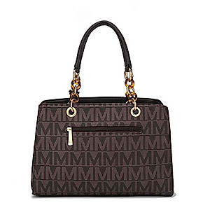 MKF Collection Crossbody Satchel Tote Handbag for Women, Shoulder Bag Vegan Leather Pocketbook – Top Handle Ladies Purse