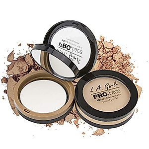 L.A. Girl Pro Face HD Matte Pressed Powder, Creamy Natural, 0.25 Ounce (Pack of 3) (GPP604)