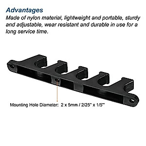 PATIKIL Chaise Adjustment Bracket, 10 Pack 5 Position Lawn Furniture Multi Position Back Support Adjuster for Outdoor Lounge Patio, Black