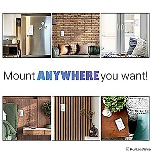 RunLessWire - The Original Self-Powered (NO Batteries) Wireless Light Switch & Receiver Kit, No WiFi Needed, DIY, Remote 150+ft RF Range - Basic: 1 Receiver, 1 Switch - White
