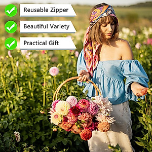 LUOJIBIE Moss Rose Seeds, 10,000+ Bulk Flower Seeds for Planting Outdoors(99% Pure Live Seeds, Non-GMO), Mixed Colors and Large Blooms, Annual Perennial, Easy to Grow, Attracts Pollinators