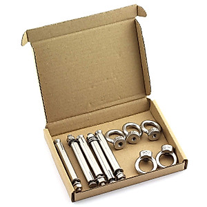 ZRM&E 5pcs M6x80mm Expanding Shield Anchor Eye Bolts 304 Stainless Steel Fastener Raw Style Sleeve Expansion Screw with Eye Ring for Cable Rope Lifting