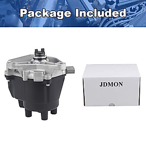 JDMON Compatible with Ignition Distributor Acura Honda Accord LX EXCL L4 2.3L 1998 1999 2000 2001 2002 Replace 30100-PAA-A01 30100-PAA-02 Includes Ignition Module Cap And Rotor