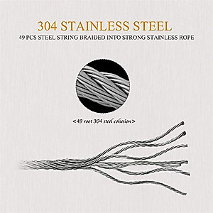 TeeGoo Retractable Clothesline 13.8 Feets Indoor Outdoor Clothing Rope Balcony Laundry Rack Clothes Hanger No Drilling/Wall Mounted Dryer Heavy Duty Stainless Steel Clothesline Rope(Silver)