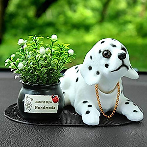 Veemoon Car Dashboard Bobblehead Shaking Head Dog for car Puppy car Dashboard Bobbing Head Dog Toy Shaking Head