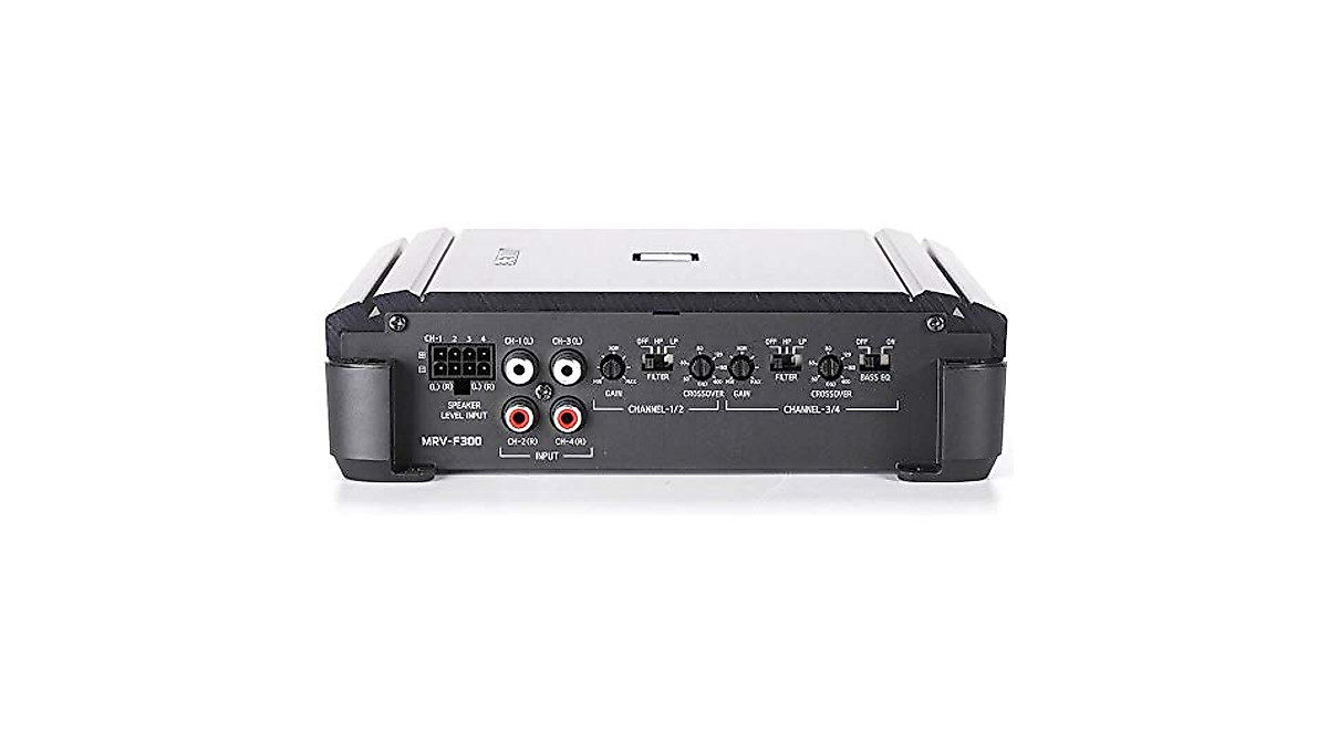 Alpine MRV-F300 4-Ch Car Amp: Compact 50W RMS Power