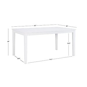 Powell Classic White Walker Dining Table