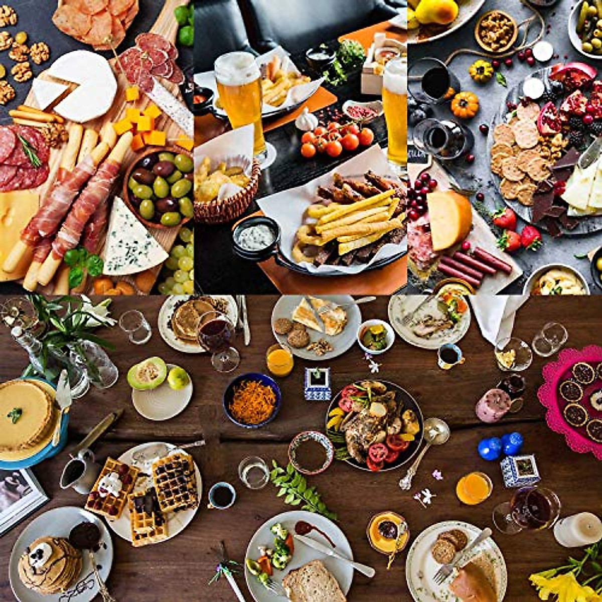 Square Air Fryer Accessories 12 pcs with Recipe Cookbook Compatible with Philips Air Fryer, COSORI