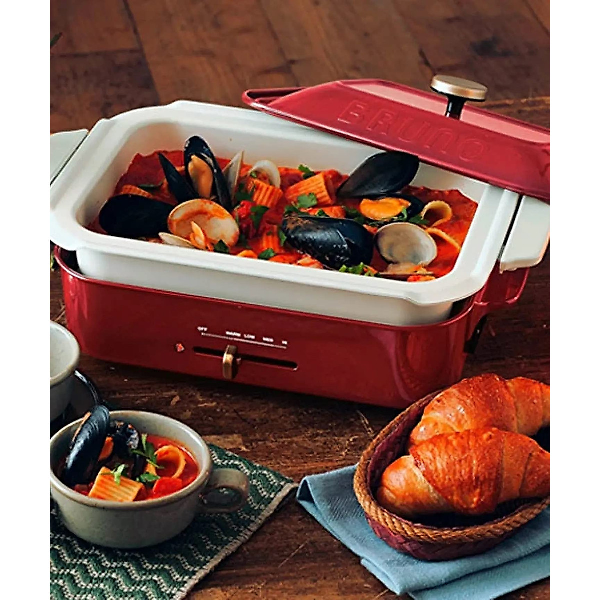 BRUNO Ceramic Coated Pan for Compact Hot Plate BOE021-NABE