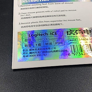 Esports Tiger Wireless ICE Mouse Feet for Logitech G Pro X Superlight