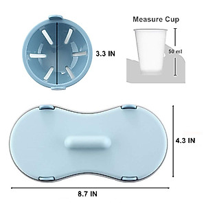 Egg Poacher Microwavable, Egg Steam with Measure Cup Dishwashable, Egg Maker Poached Egg Steamer Kitchen Gadget