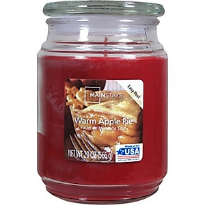 Mainstay 20-Ounce Jar Candle, Warm Apple Pie
