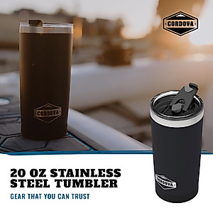 Cordova Outdoors Trailhead Class Tumbler, Obsidian, 20 oz