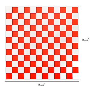 Kingrol 30 Black Oval Fast Food Baskets w/ 250 Checkered Deli Liners, 8.9 x 5.6 x 1.5 Inch Plastic Platter, Storage Basket Bin for Home, Office, School, Picnic