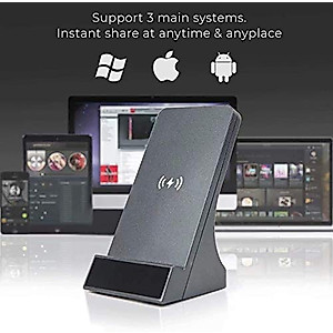 LIZVIE Wireless Charger with Spy Hidden Camera, 1080P HD Mini Smart Nanny Security Cam WiFi Remote Viewing/Night Vision/Motion Detection