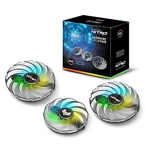 Sapphire Technology Gear ARGB Fan (3 in 1) for Nitro+ RX 6900/6800 / 6700 Series,4N004-06-20G