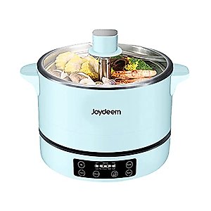 Joydeem Smart Lifting Electric Hot Pot, Steamer and Low Sugar Rice Cooker, Shabu Shabu Hot Pot, Food Grade Stainless Steel, 1500W, 4L