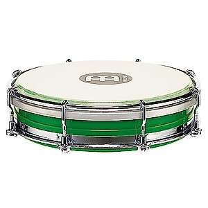 Meinl Percussion Tamborim with Floatune Tuning System-NOT Made in China-Green ABS Plastic Body and Synthetic Head, 2-Year Warranty, (TBR06ABS-GR)