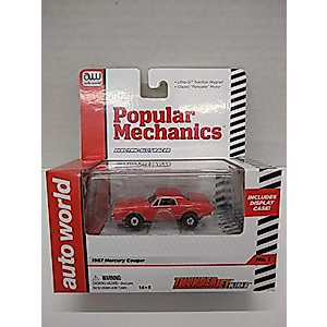 Auto World SC269 Popular Mechanics 1967 Cougar (Red) HO Scale Electric Slot Car