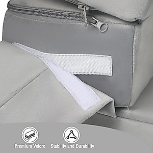 MeMoreCool Foldable Futon Chair Bed Sleeper for Kids, Toddler Sofa Bed Folding Mattress, Child Fold Out Couch Bed with Pillow, Convertible Foam Floor Sofa Sleeping Tri Fold Mattress Chair (Grey)