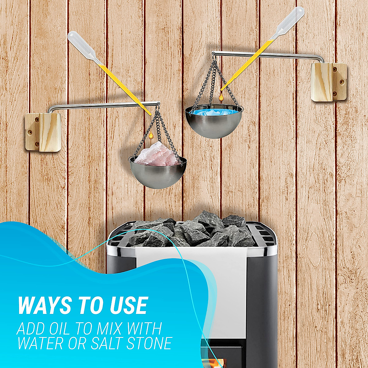 ARDILA VEELA Sauna Cup Holder, Sauna Aromatherapy Diffuser, Sauna Accessories, Infrared Sauna Diffuser