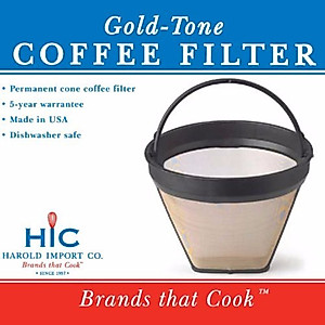 Gold Tone #2 Permanent Cone Coffee Filter, Brown