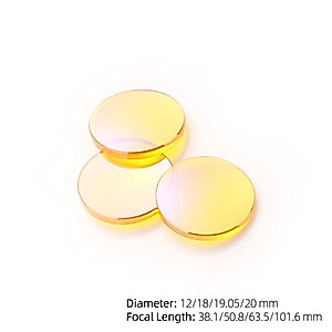 SCIENODE Meniscus Laser Lens 20mm - USA CVD ZnSe FL 63.5mm for CO2 Laser Engraver Cutter Engraving Cutting Machine