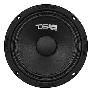 DS18 PRO-GM6.4PK Mid and High Complete Package - Includes 2X Midrange Loudspeaker 6" and 2X Aluminum Super Bullet Tweeter 1" Built in Crossover - Door Speakers for Car or Truck Stereo Sound System